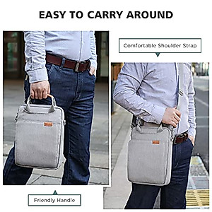 NIDOO Tablet Shoulder Bag for 10.2" iPad 9 / 10.5" 11" iPad Pro / 10.5" 10.9" iPad Air, Laptop Sleeve Messenger for 10.5" Surface Go 3 / 10.8" Surface 3 / 11.5" Tab P11 Pro, 10"-11" Tablet Carry Case