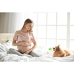 High Waisted Leggings for Women - No See Through Tummy Novelty Workout Yoga Pants with Pockets Reg & Plus Grey