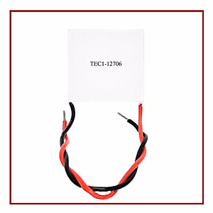 Acxico 2Pcs TEC1-12706 Semiconductor Refrigeration Tablets Heatsink Thermoelectric Cooler Cooling Peltier Plate Module 40x40MM