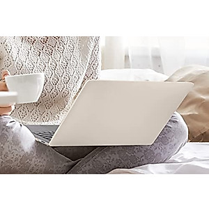 DONGKE Case ONLY Compatible with 13.5" Microsoft Surface Laptop 5/4 / 3 Laptop with Alcantara Keyboard Model: 1950/1958, Plastic Hard Shell Case with Keyboard Cover & Screen Protector, Cream Stone