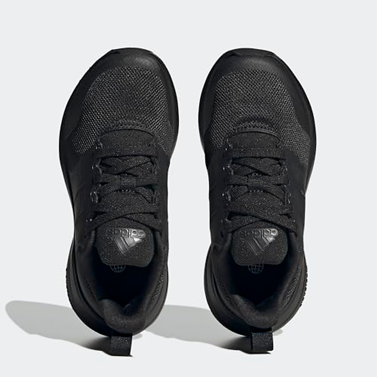 adidas Fortarun 2.0 Running Shoe, Black/Black/Carbon, 4 US Unisex Big Kid