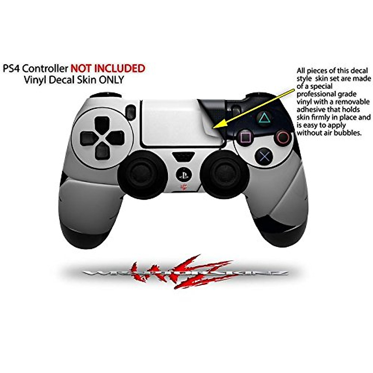 WraptorSkinz Skin Compatible with Sony PS4 Dualshock Controller PlayStation 4 Original Slim and Pro Soccer Ball (Controller NOT Included)