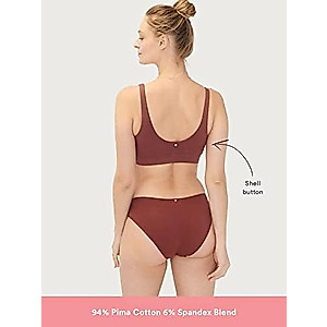 HATCH The Dream Feed and Sleep Bra - Wireless, No Hardware Nursing Bras - Maternity Bra with Crossover Front - Breathable Premium Pima Cotton Nursing Bra - Anise - Medium