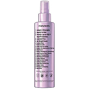 L’Oréal Paris Sulfate Free Moisture 21-in-1 Leave-In Conditioner for Dry Hair, EverPure, 6.8 fl oz (Packaging May Vary)