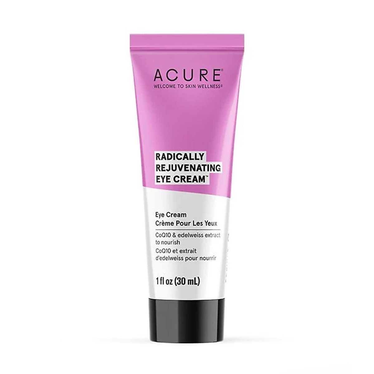 ACURE Radically Rejuvenating Eye Cream - Vegan Anti-Aging Skincare - Made From Hydrating Chlorella & Edelweiss Extract - Minimize Wrinkles and Fine Lines - Moisturize Skin Around & Under Eye - 1 Fl Oz