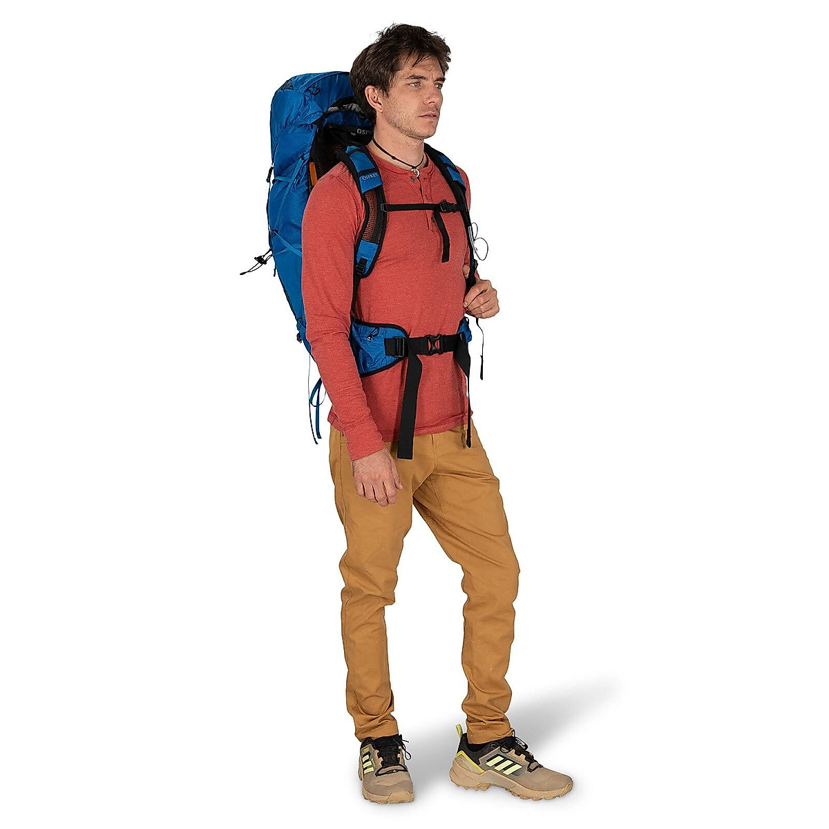 Osprey Exos 38L Men's Ultralight Backpacking Backpack, Blue Ribbon, L/XL