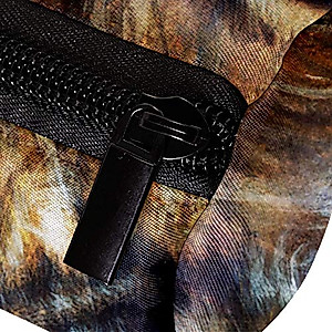 Wolf and Eagle Painting Feathers Pencil Bag Pen Case Stationary Case Pencil Pouch Desk Organizer Makeup Cosmetic Bag for School Office