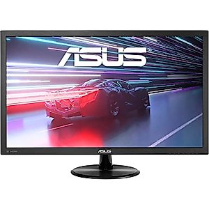 ASUS 21.5" Computer Gaming Monitor - Full HD 1920x1080, Adaptive-Sync/FreeSync, 1ms Response Time, 75Hz Refresh Rate, HDMI - VP228QG,Black
