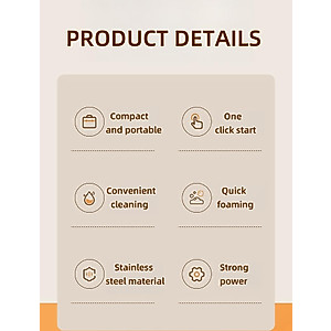 Immersion Blender Handheld, 2-in-1 Hand Blender Electric with USB Rechargeable 3 Speeds, Stainless Steel Blade Stick Blender with Whisk, for Coffee Latte,Hot Chocolate, Egg (Green)