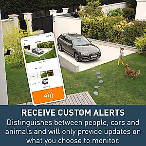 Netatmo Smart Outdoor Security Camera with 105-dB Siren & WiFi | Sends Alerts to Your Smartphone | Floodlight & Movement Detection | Night Vision | Security Without Monthly Fees (Black)