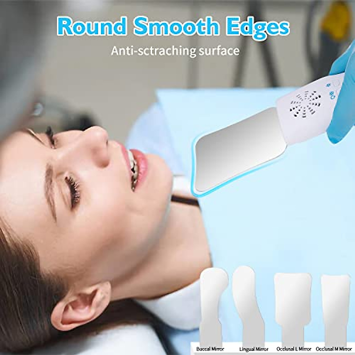 ANNWAH Dental Photography Mirrors Fog Free - Pofessional Dental Occlusal Mouth Mirror Anti-sctraching Surface Intraoral Mirrors with Handle