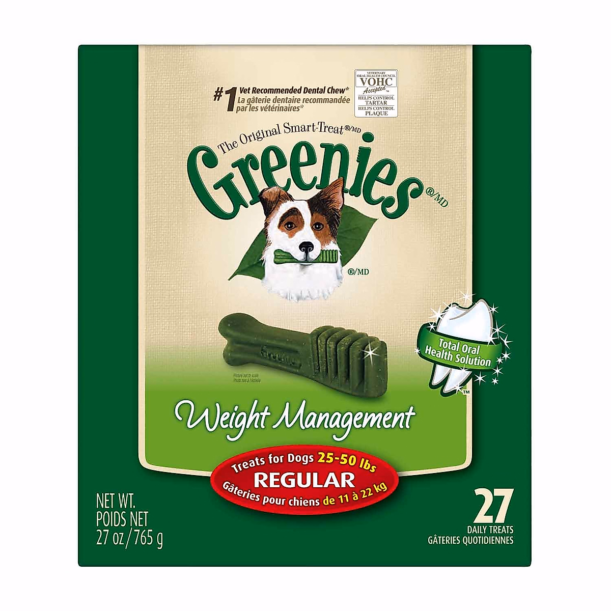 Greenies Weight Management Canister Reg 27ct