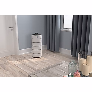 Carrier Smart Air Purifier Includes HEPA Filter and Air Quality Sensor, AHAM Verified for Rooms up to 560 Sq. Ft. with 360 Degree Filtration, White, 31.5 Inches (RMAP-SXL)