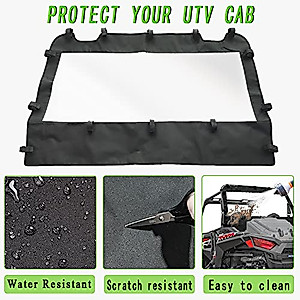 YONQIFON UTV Rear Windshield,Back Window Compatible with Polaris RZR 1000 XP, XP 4 1000