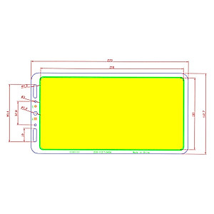 symbuth 1pcs Super Bright Tube DC12V 70W 8.6x4.4in COB Panel Strip Module Super Bright LED Light for DIY Outdoor Hiking Camping Lamp Flood Bulb, Cold White 6500K