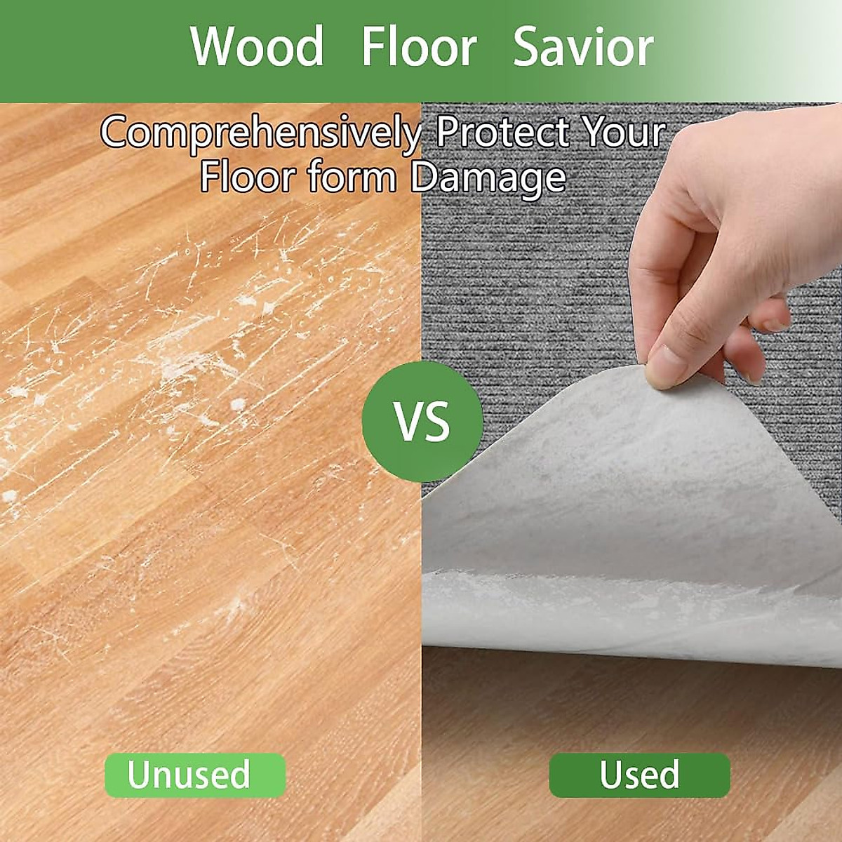 Office Chair Mat,Hard Floors Desk Chair Mat Under Desk Low-Pile Rug,Office Gaming Rolling Floor Mat,Multi-Purpose Floor Protector Rug for Hardwood & Tile Floor,Anti-Slip (Dark Grey, 36" X 48")