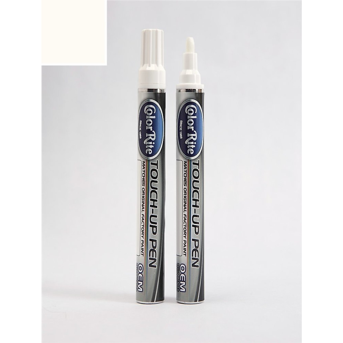 ColorRite Pen Automotive Touch-up Paint for Volvo S60 - Ice White 614 - Color+Clearcoat Package