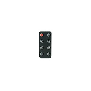 Replacement Remote Control for Comfort Glow QF4714R EF5675R Electric Fireplace Infrared Quartz Space