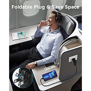 imuto USB C Charger 65W / 45W, GaN II PD PPS Super Fast Charging Compact Foldable 2-Port Wall Charger for iPhone 15 Pro/MacBook Pro/Air, iPad Pro, Laptop, Samsung Galaxy S21, Steam Deck, Pixel