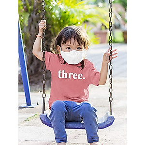 3rd Birthday Girl Outfit 3 Year Old Girls Shirt Three Shirts 3t Toddler Third (as1, Age, 4_Years, White on Mauve)