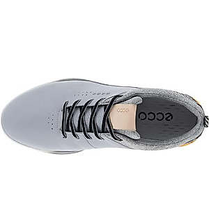 ECCO Men's S-Three Gore-TEX Golf Shoe, Silver Grey, 8-8.5