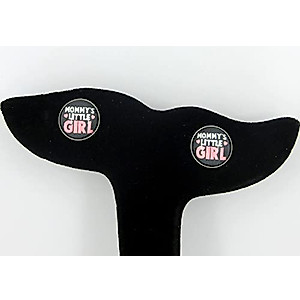 Stainless Steel Mommy's Little Girl Print Glass Stud Earrings 12mm