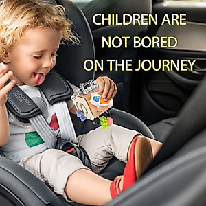 Toddler Travel Toys - Busy Cube for Toddler Travel Toys for Toddlers 1 2 3 Years Old Autism Sensory Toys Busy Activity Board Educational Learning Toys, Fidget Cube for Kids, 7 in 1 Activity Cube Set