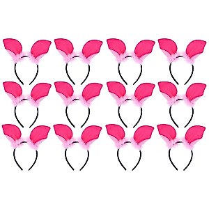 FRCOLOR 12 pcs Animal Ear Design Hair Bands Kids Adorable Headdress Party Favors Plush Animal Ear Headbands Birthday Halloween Jungle Zoo Farm Theme Parties