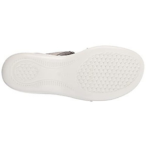 BZees Womens Carry On Slide Sandal Silver Smoke Camo Print 7.5 M