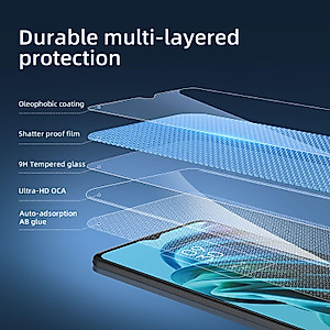 NEW'C [3 Pack] Designed for TCL 30 XE 5G Screen Protector Tempered Glass, Bubble Free, Ultra Resistant