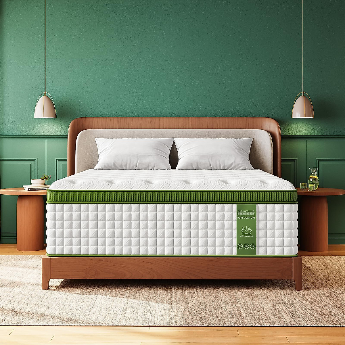 BedStory Full Mattress, 12 Inch Hybrid Mattress Full Size in a Box with Gel Memory Foam and Pocket Springs, Pressure Relief & Motion Isolation, CertiPUR-Us Certified, No Odor