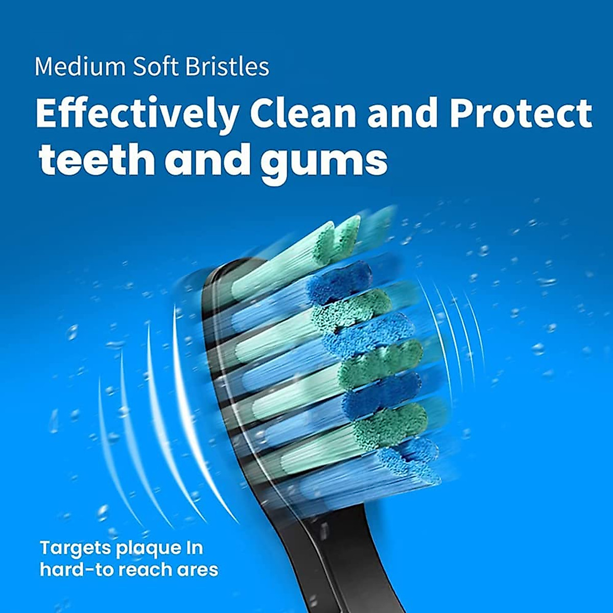 Toothbrush Heads for FairyWill, Electric Toothbrush Replacement Heads for FairyWill FW507/508/551/515/917/ 959/2011,FW-D1/D3/D7/D8