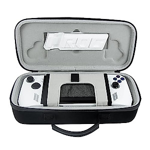 Hard Carrying Case for 2023 ASUS ROG Ally Handheld, ROG Ally 7 Accessories Travel Case with Charger Storage (Black)