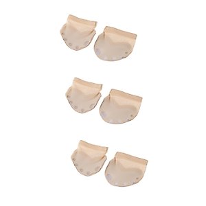 NOLITOY 3 Pairs Dance Shoes Half Sole Shoes Girls Ballet Shoes Women Briefs Underwear Dance Toe Thong Half Sole Ballet Shoes Toes Shoes Toe Shoes for Ballet Filling paw Floor mat Front pad