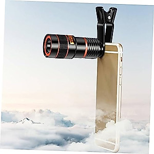 UKCOCO Mini Smart Phone Mini Phones Mini Telescope Smartphones Phone Magnifying Lens Monocular Zoom Optical Lens Macro Lens Cell Phone Telephone Magnifier Monocular Smart Phone