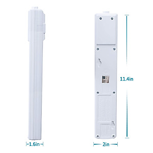 KMC 6-Outlet Surge Protector Power Strip, 2-Pack, 1200 Joules, 6ft Cord, Adapter Spaced Outlet, Overload Protection, White