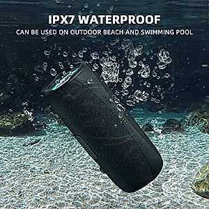 ROYQUEEN Bluetooth Speaker,30W Loud Stereo Sound Portable Speaker,Deep Bass,IP67 Waterproof and Dustproof,Wireless Dual Pairing,Built-in Mic,for Outdoor,Indoor