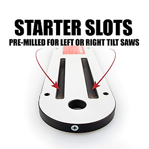 Phenolic Zero Clearance Insert for Delta Uni-Saw Contractor | Large Grizzly and Other Table Saws with a 13-3/8” x 3-3/4” x 1/2” Throat Plate Opening