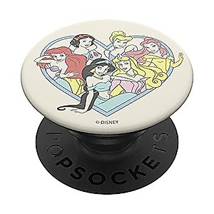 Disney Princess Vintage Princess Group Heart PopSockets Swappable PopGrip