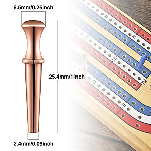 96 Pieces Cribbage Board Pegs Metal Cribbage Pegs Fit 1/8 Holes with Drawstring Storage Pouch Cribbage Accessories for Traditional Peg Board Game