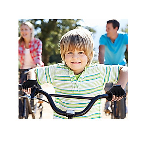 3 Pairs Kids Half Finger Gloves Sport Gloves Non-Slip Gel Gloves for Children Cycling Riding Biking (Cool, 3-5 Years)