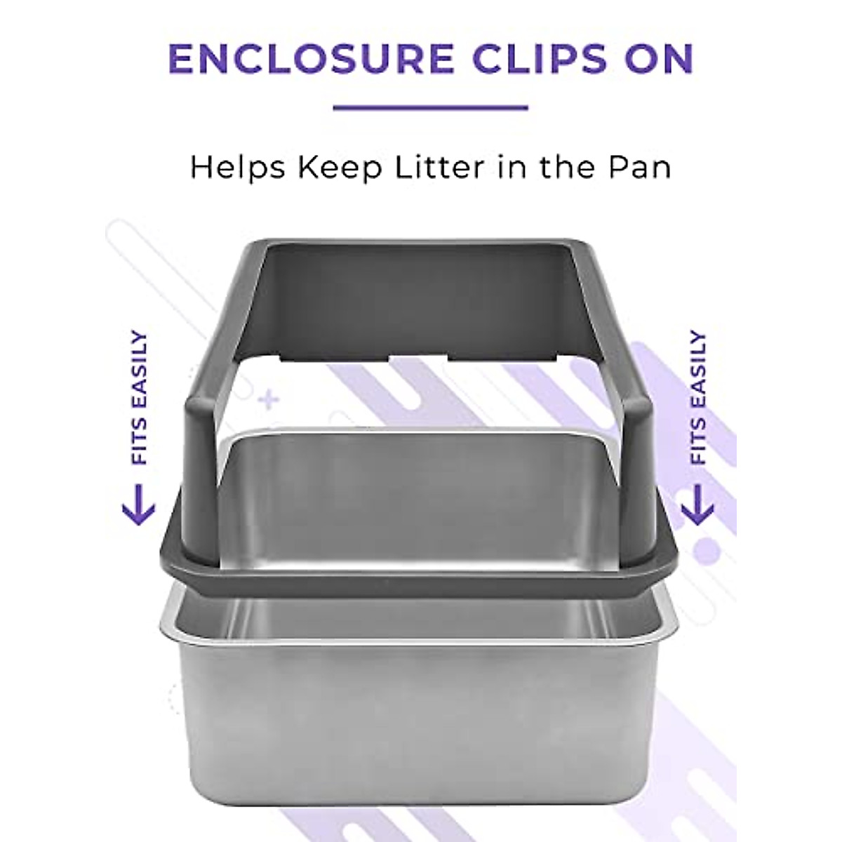 iPrimio Cat Litter Scooper with Deep Shovel -Easy Cleaning Litterbox - Modern Scooper Holder -Works with All Metal and Plastic Scoopers