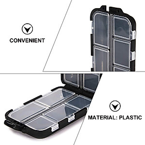 BESPORTBLE 2Pcs Box Storage Box Fishing Lure Storage case multiuse Tool Fishing Lure Compartment Fishing Supplies Fishing Bait Fishing Hook Storage Case Fishing Hook Box Multipurpose Plastic