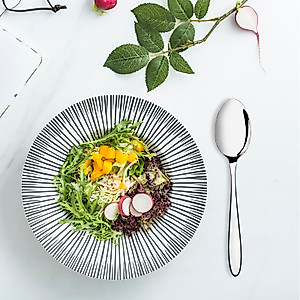 Ramddy Stainless Steel Dessert Spoon, 7.25 Inch, 12 Pieces Small Spoons Set