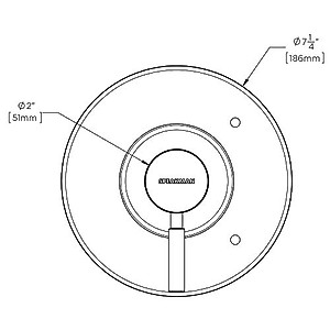 Speakman CPT-1000-UNI-MB Neo Universal Shower Valve Trim for Stylish Bathroom Décor, Matte Black