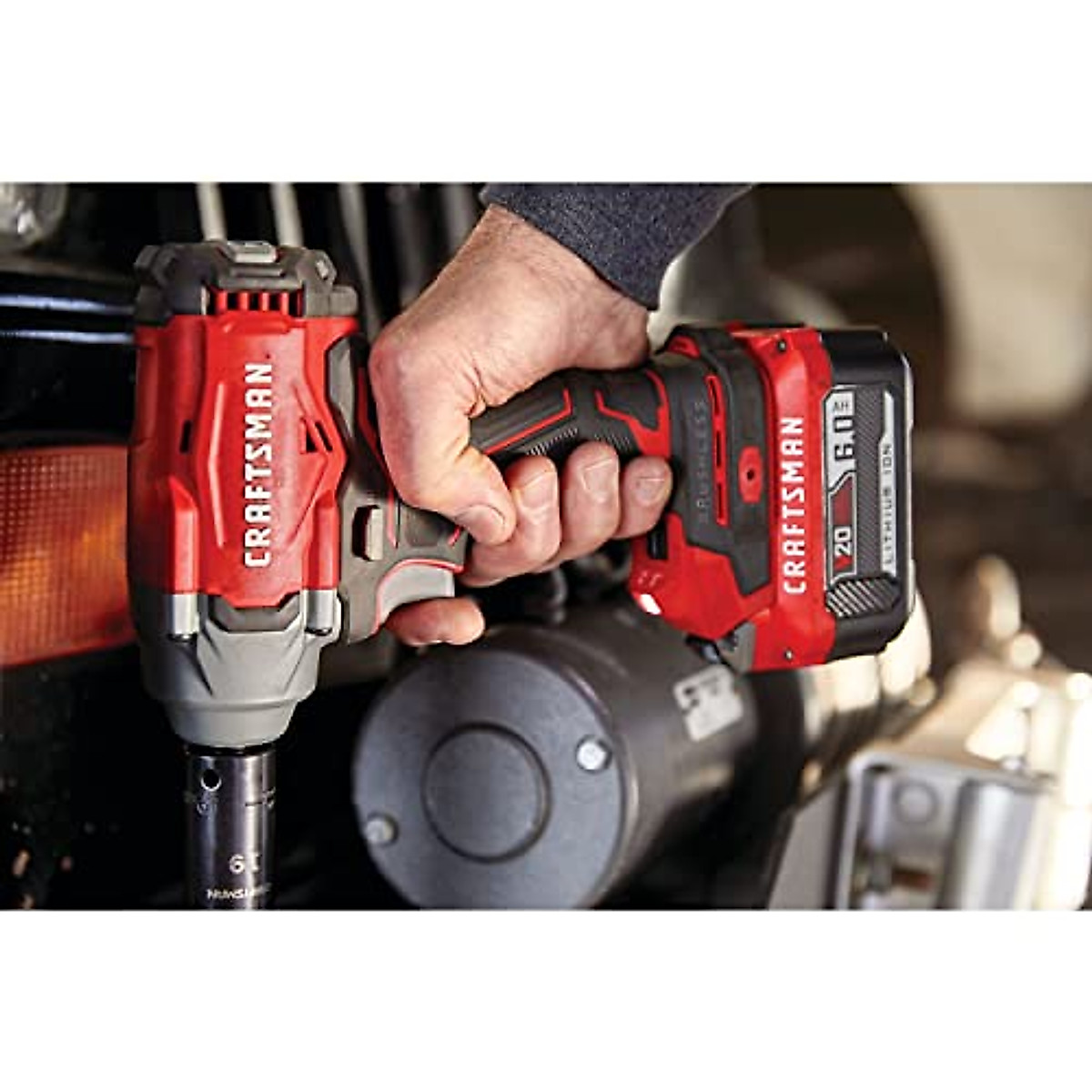 CRAFTSMAN V20 Impact Wrench, Cordless, Brushless, 1/2-Inch, Tool-Only (CMCF920B)
