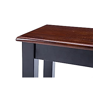 Boraam Bloomington Bench, Black/Cherry