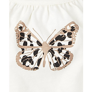 The Children's Place Baby Girls Sleeveless Playwear Sets 4-Pack, Leopard Black, 12-18 Months