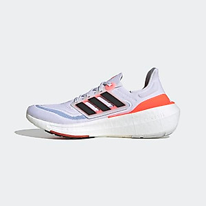adidas Men’s Ultraboost Light Running Shoes (Ultraboost 23) Running Shoe, White/Black/Solar Red, 10.5 US Men