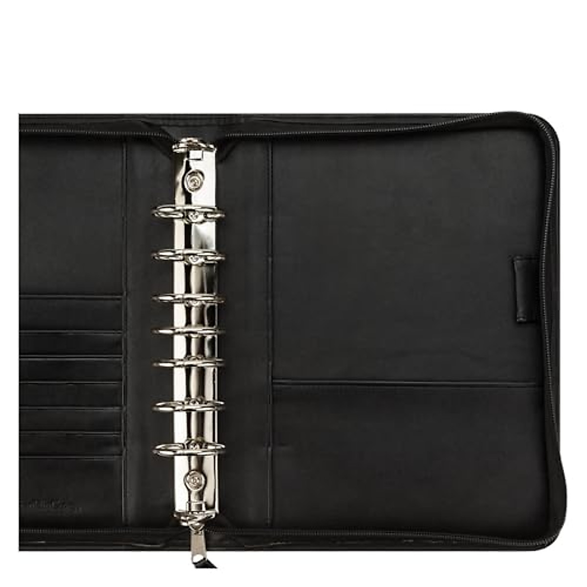 FranklinCovey - FC Basics Binder - Simulated Leather Zipper Binder (Classic, Black)